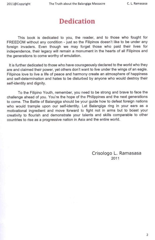 Balangiga Massacre, Crisologo Ramasasa, pg02 – Philippine-Sailor
